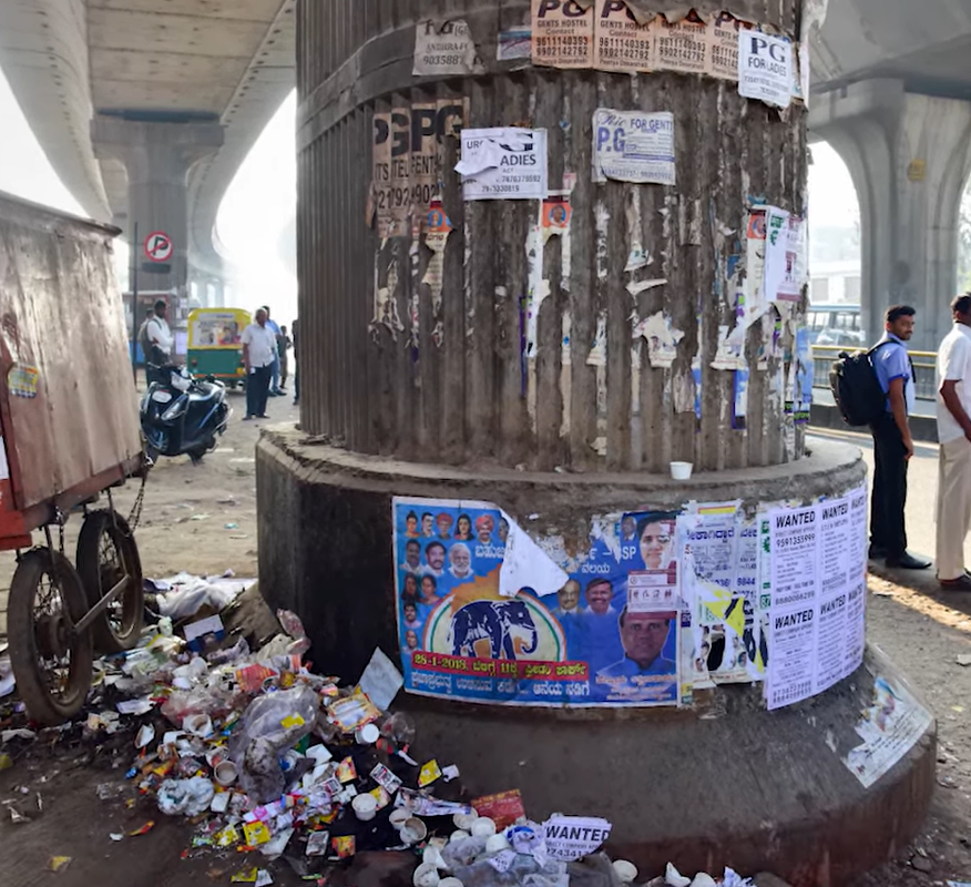 Delhi Govt Orders FIR Against Metro Pillar Poster Ads To Curb ...
